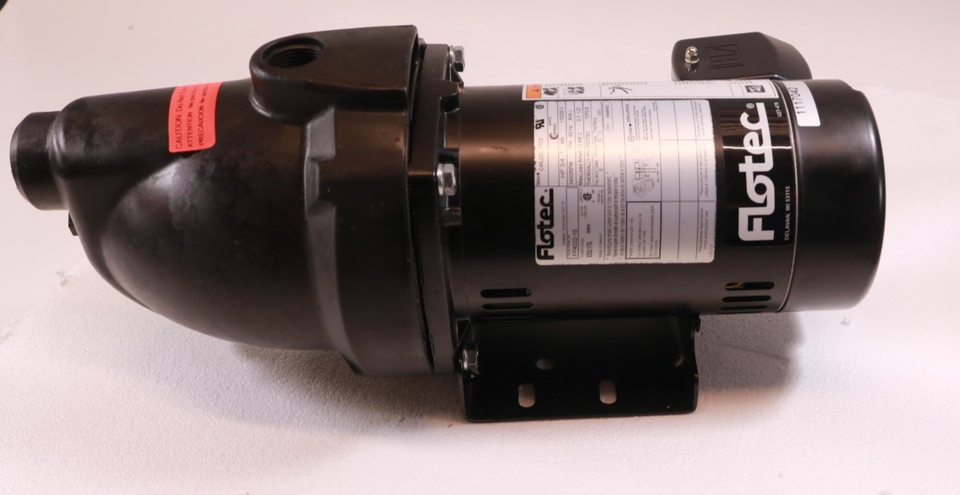 Flotec FP4022 - 12 GPM 3/4 HP Thermoplastic Shallow Well Jet Pump (115V ...