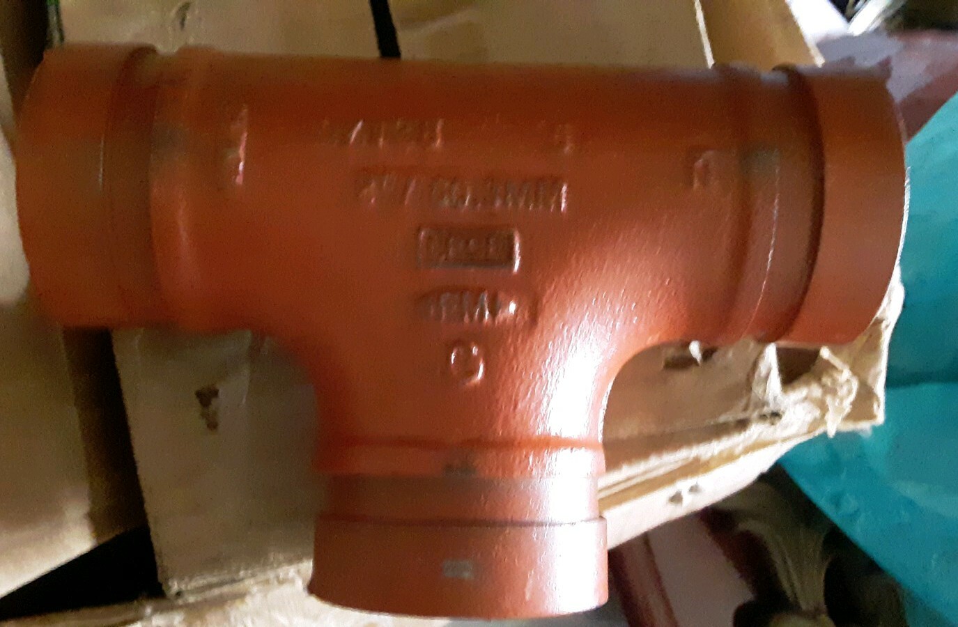 Grinnell G-Fire 2"/80.3MM Groved Pipe Tee Fig.519 2760.3MM #A144 | eBay