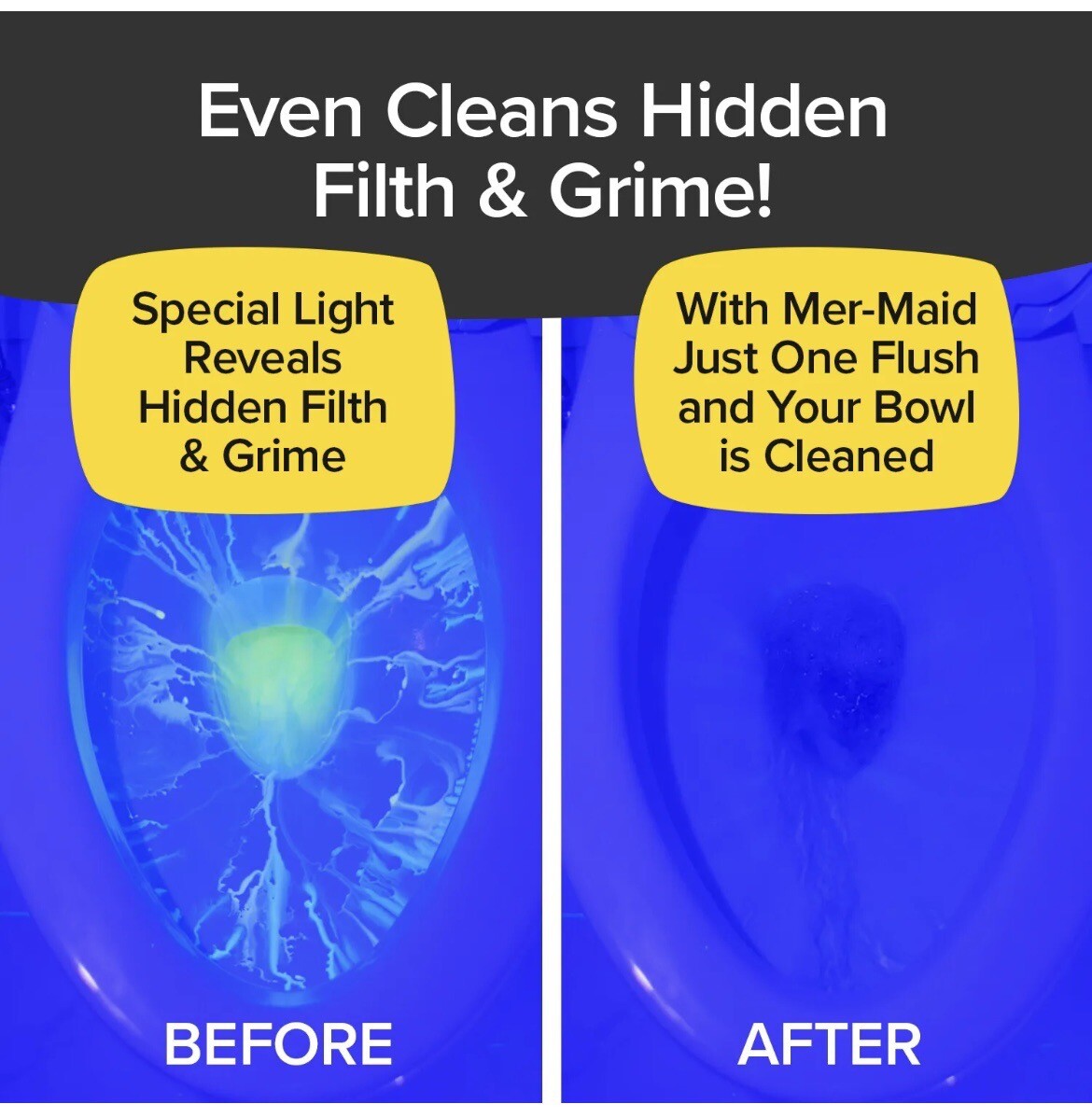 3x Mer-Maid Automatic Toilet Bowl Cleaner | 3 Months Protection | Pack ...