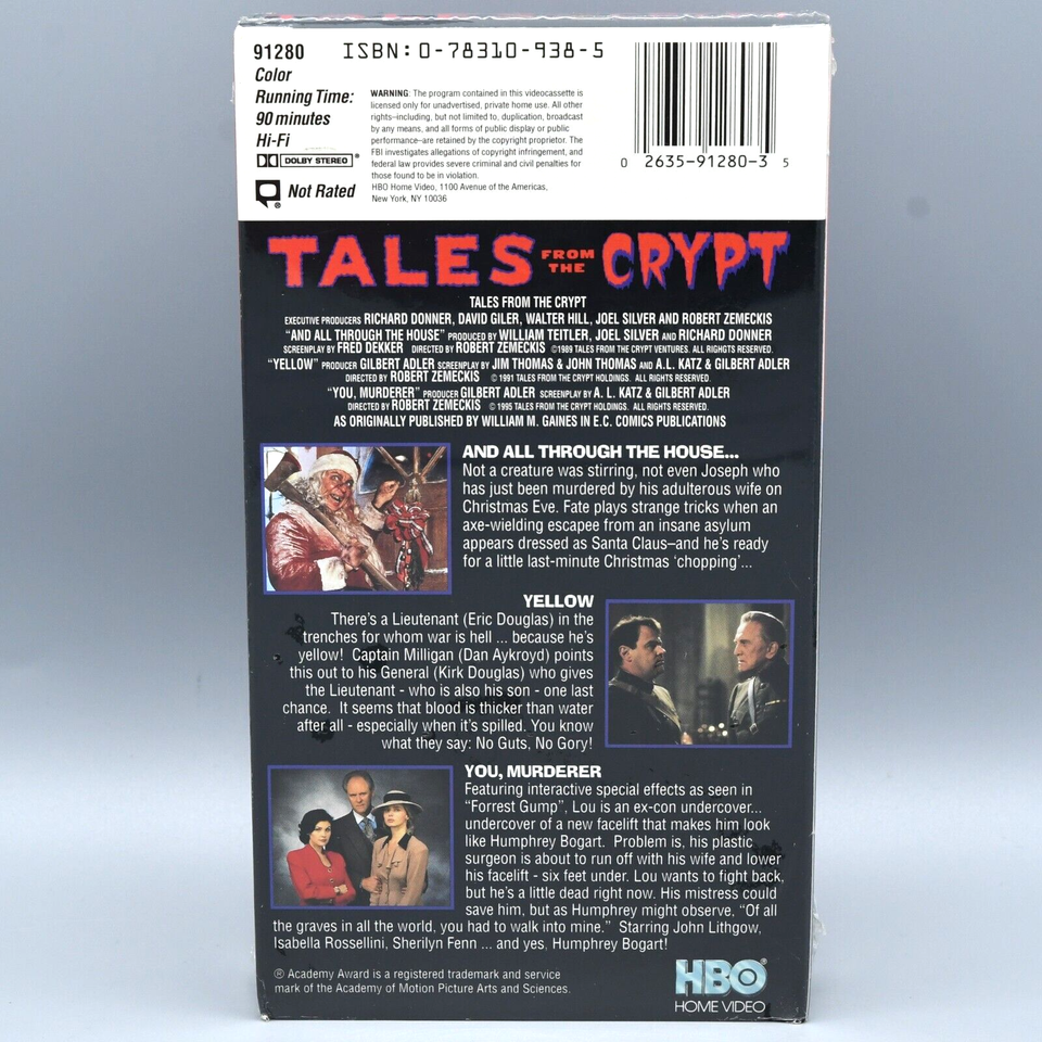 Tales From the Crypt VHS HBO Home Video New Sealed All Through the ...