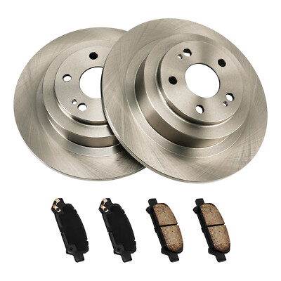 31273 Rear Solid Brake Rotors W/Ceramic Pads Fits Subaru Legacy Outback ...