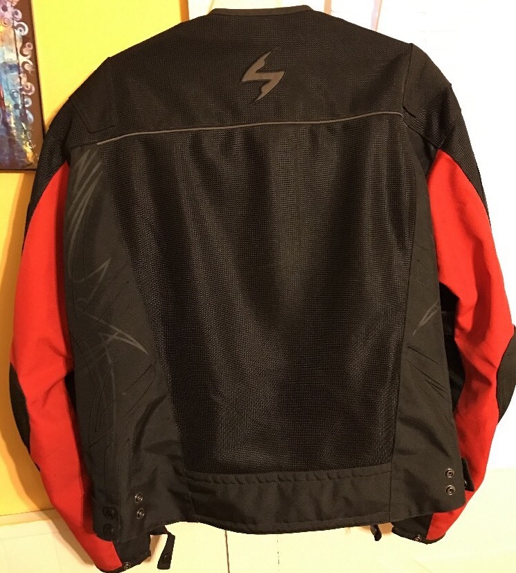 Scorpion Exo textile motorcycle jacket Unisex XL black and red | eBay