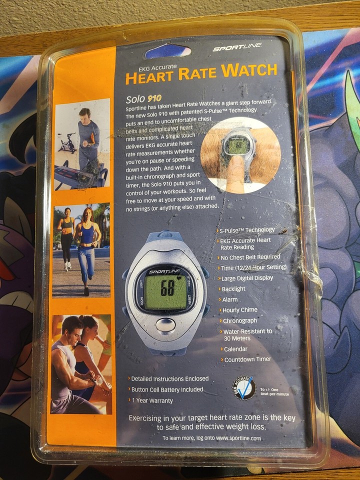 Sportline Solo 910 EKG Accurate Heart Rate Watch For Women Gray | eBay