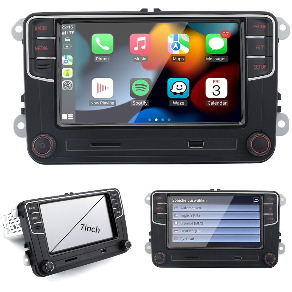 7" NONAME RCD330 RCD780 187B RCD360PRO Plus Android Auto Carplay Radio ...