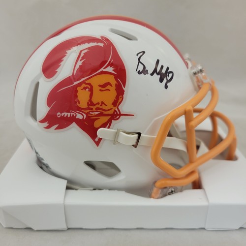 BAKER MAYFIELD SIGNED TAMPA BAY BUCCANEERS THROWBACK SPEED MINI HELMET ...