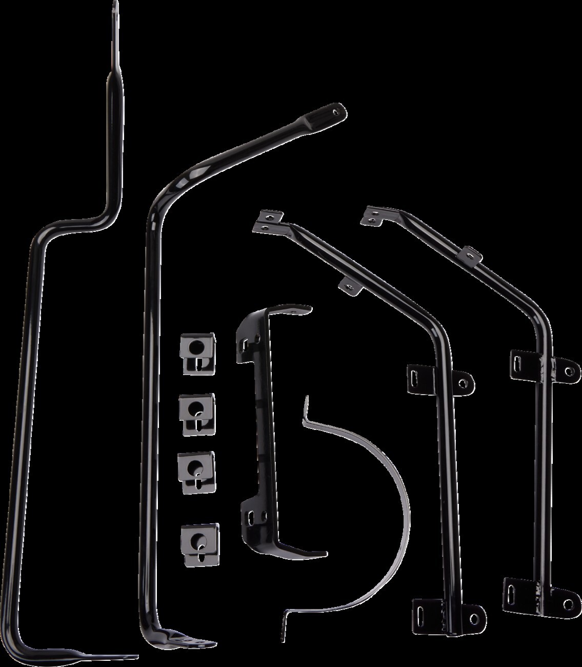 Cycle Visions - CV-7400B - Bagger-Tail Kit for Dyna, Chrome Bag Mounts ...