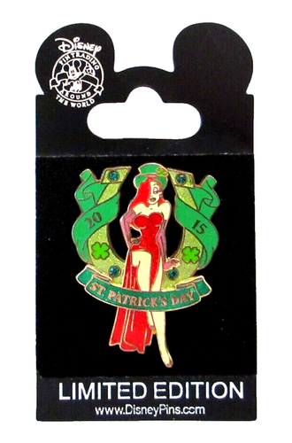 DISNEY🌈ST. PATRICK'S DAY🍀2015 JESSICA RABBIT SHAMROCK PIN - LE 5500 ...