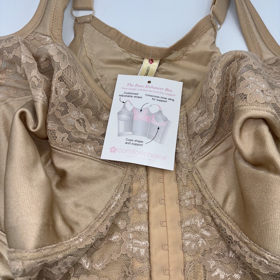 Comfort Choice Women's Plus Size Easy Enhancer Wireless Longline ...