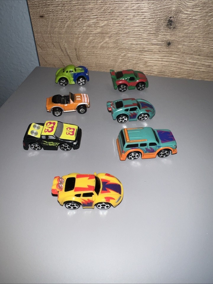 Micro Machines Lot of 7 Hot Rods Muscle Cars Racers Vintage Galoob ...