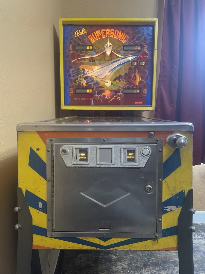 BALLY SUPERSONIC Pinball Machine 1979🚨READ INFO🚨Vintage Classic Pin | eBay