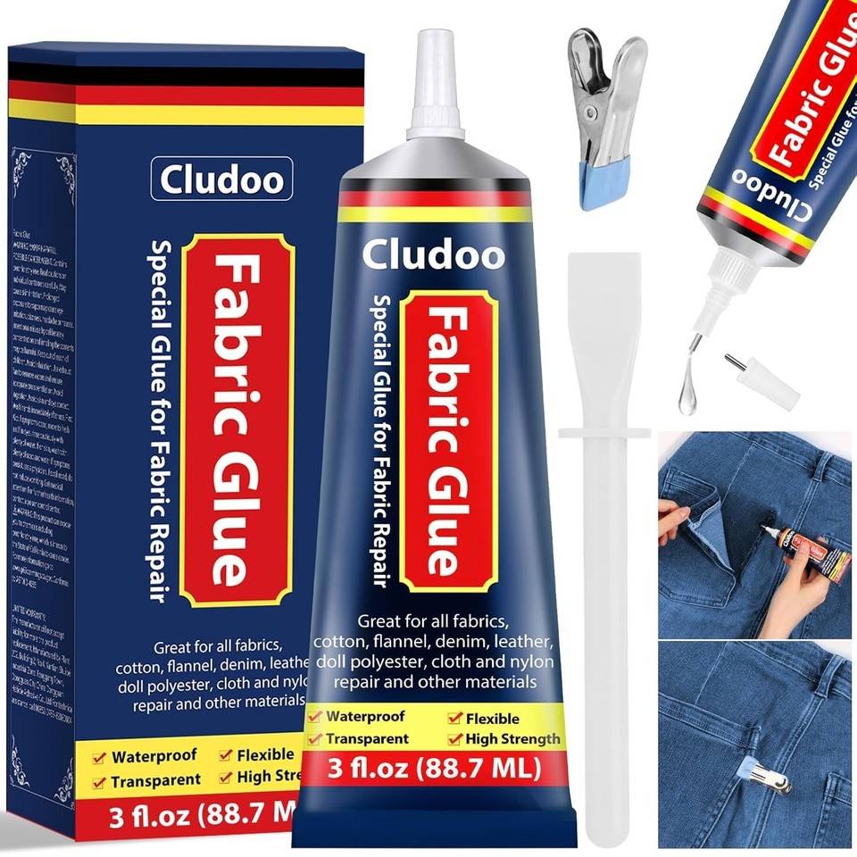 Fabric Glue Mighty Mend it Fabric Glue Permanent Clear Washable ...