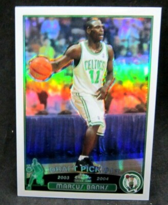 Marcus Banks RC 2003-04 Topps Chrome REFRACTOR Rookie Card#123!Celtics ...