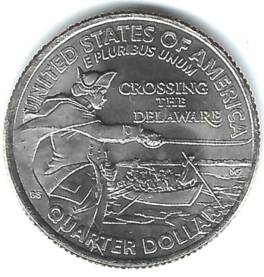 2021-P Philadelphia Brilliant Uncirculated Washington Delaware 25C Coin ...