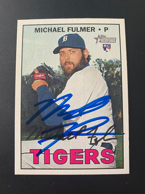 Michael Fulmer Signed 2016 Topps Heritage High Number Card Detroit ...