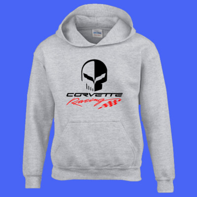 Corvette Racing Jake Scull Skull Men's Gray Size S-3XL | eBay