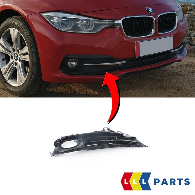 BMW 3 F30 Front Bumper Right Closed Fog Light Grille 51117396886 ...