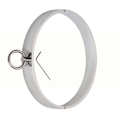 Bondage Metal Steel Slave 17" Neck Collar for Male Restraint Lockable ...