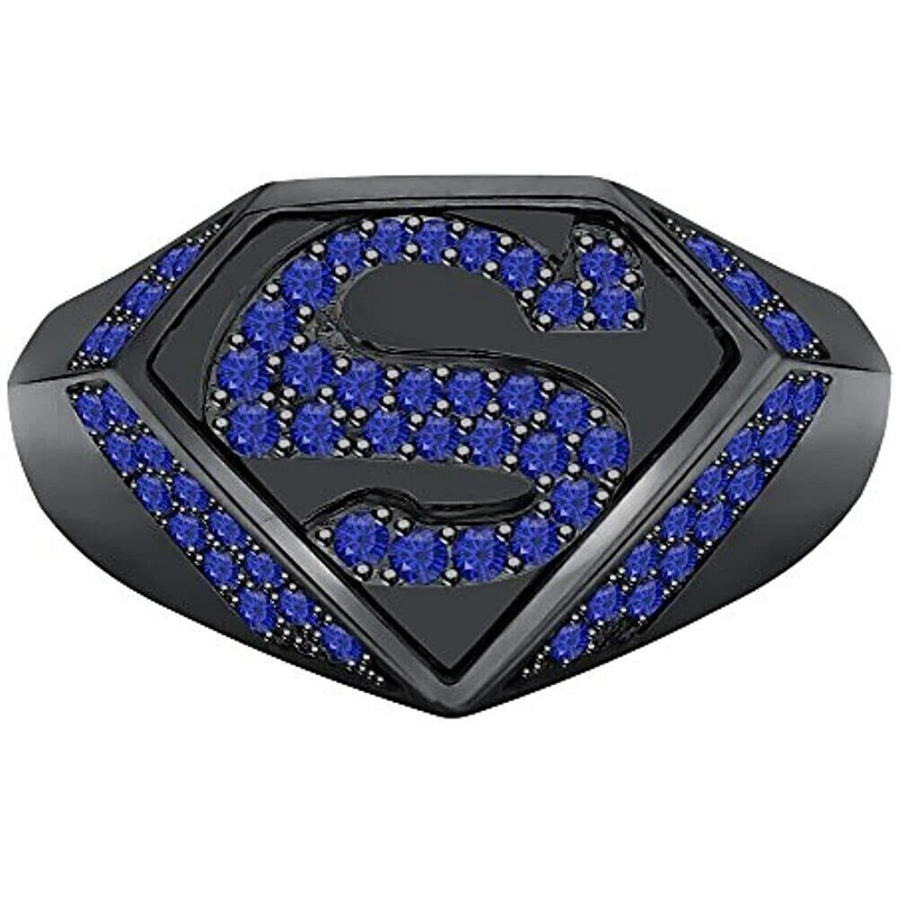 Superman Logo Black And Blue