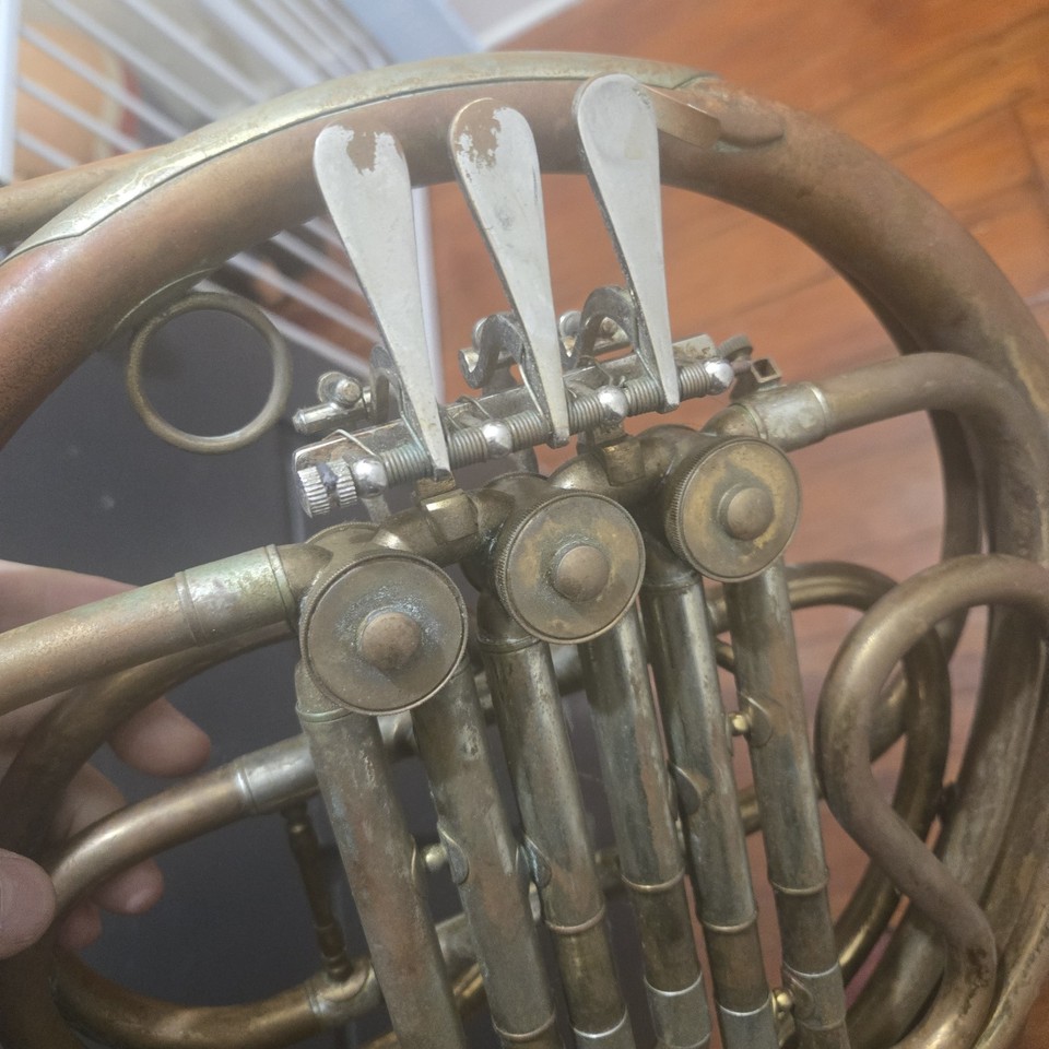 Vintage Carl Fischer French Horn Brass Instrument | eBay