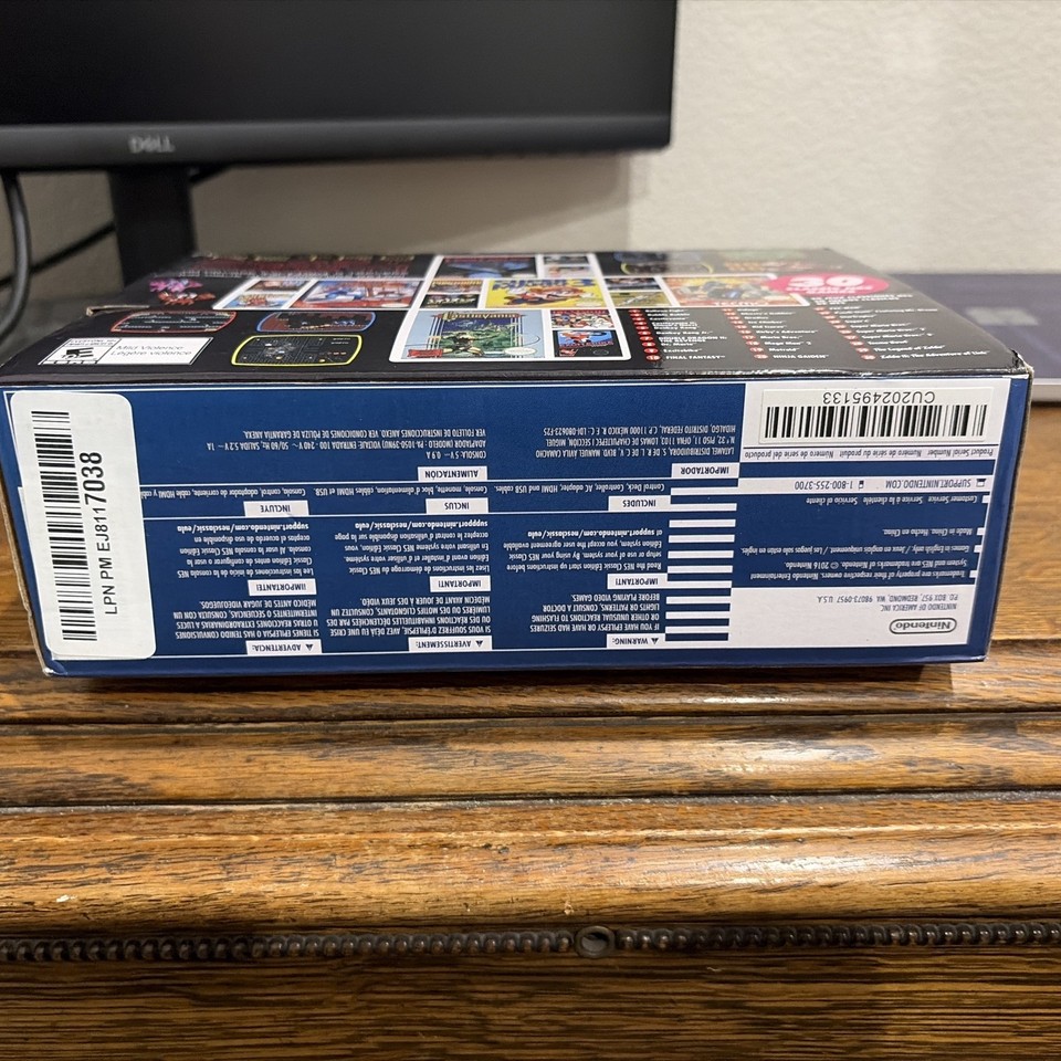 Genuine Nintendo NES Classic 2016 First Edition Mini Game Console ...