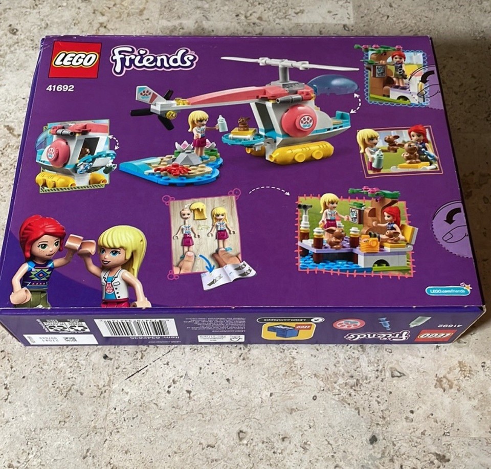 NEW LEGO Friends Rescue Helicopter set 41692 Retired Sealed Has 2 Mini ...