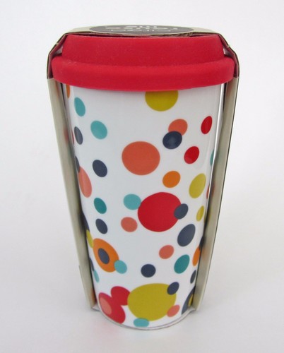 CIROA Double Walled Insulated Ceramic Travel Mug ASSORTED DESIGNS ...