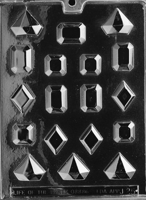 JEMS DIAMONDS JEWELS Chocolate Candy Soap molds party favors diamond ...