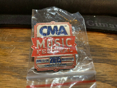 CMA Country Music Association MUSIC FESTIVAL Lapel Pin, 2015, Unopened ...