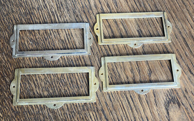 Drawer Pulls - Label Holders