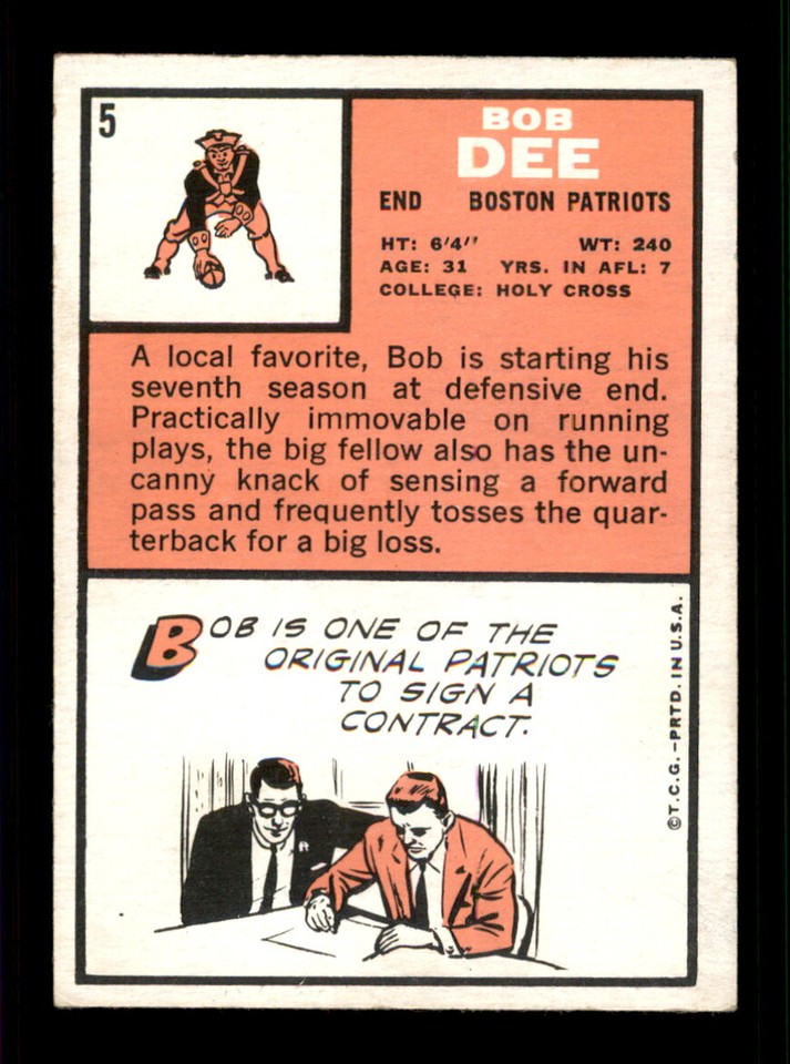1966 Topps #5 Bob Dee | eBay