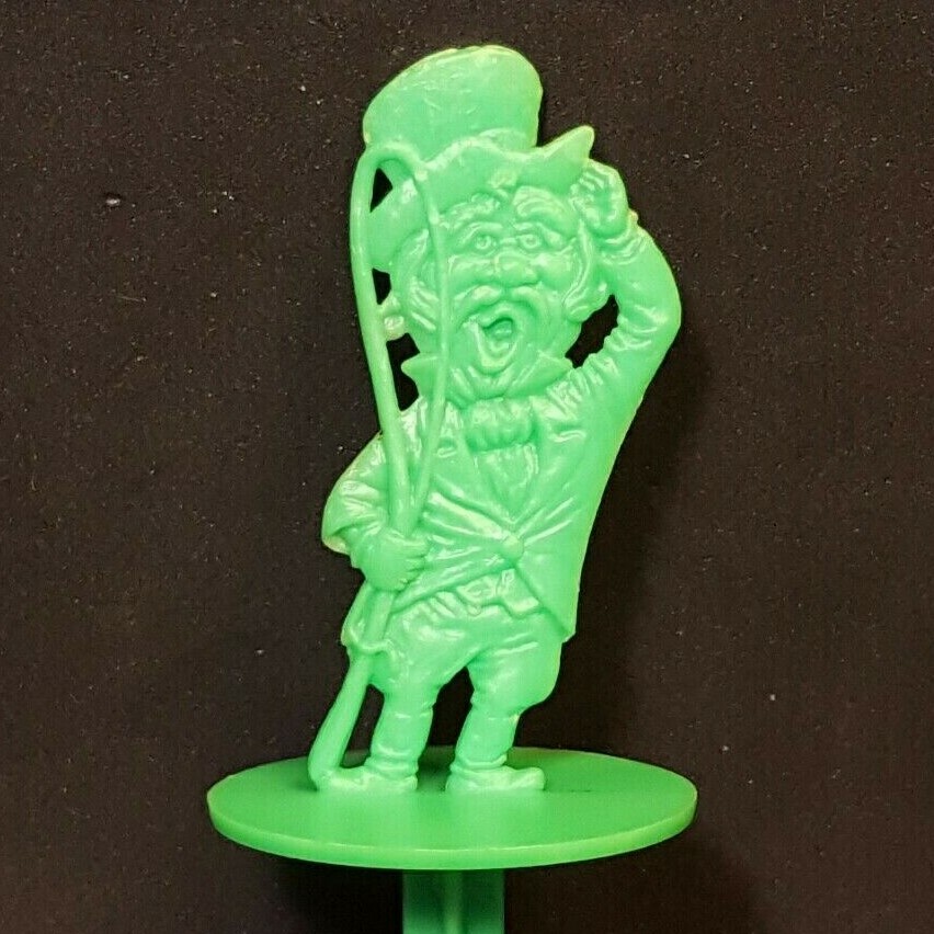 1960 CIRCUS 1 Ringmaster Buried Treasure Plastic Ice Cream Stick green ...