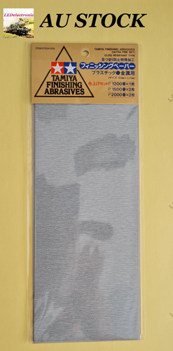 TAMIYA #87024 Finishing Abrasives (5 pc.Ultra Fine Set), for hobby ...