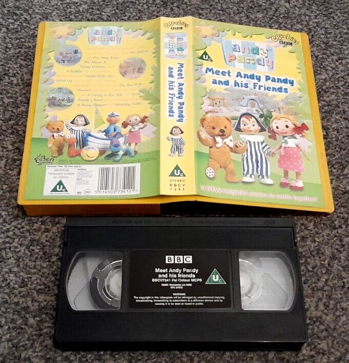 ANDY PANDY MEET ANDY PANDY AND HIS FRIENDS BBC VIDEO PAL VHS VIDEO KIDS ...