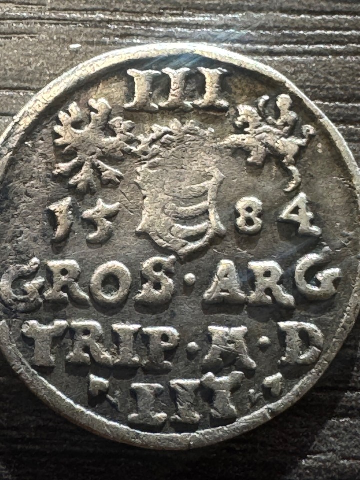 Poland/Lithuania, 3 Groschen, 1584 Silver Coin | eBay