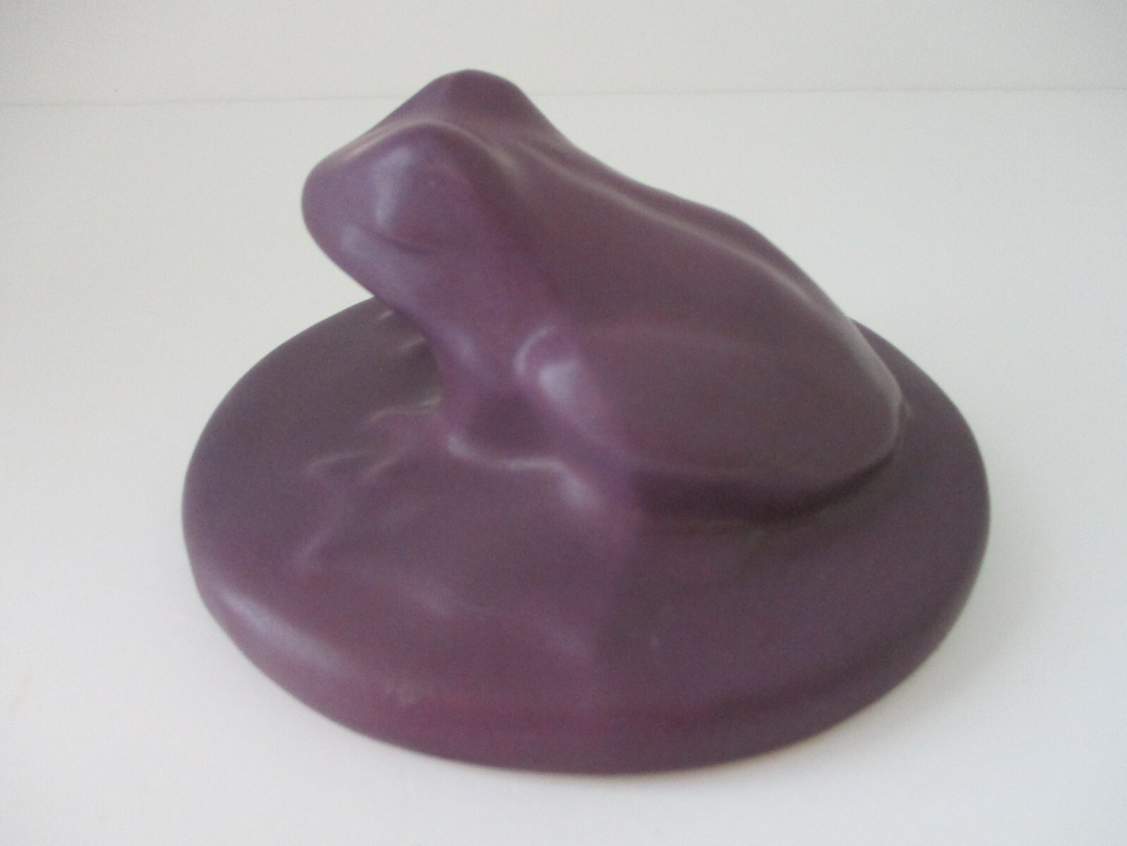 VAN BRIGGLE Pottery FROG Plum V5 GP | eBay