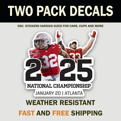 Ohio State Sticker Decal 2025 National Championship College Football ...