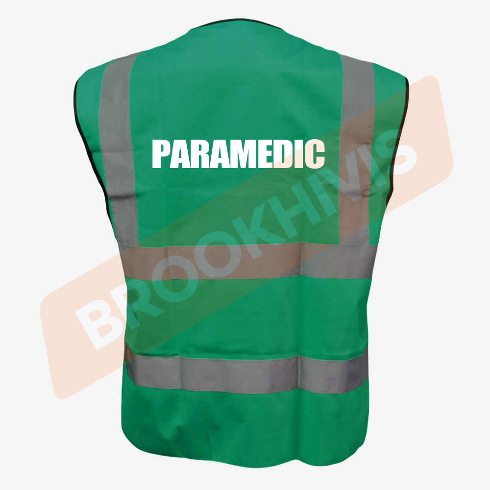 FIRST AID HI VIZ VIS WAISTCOAT VEST TABARD JACKET MEDICAL AMBULANCE ...
