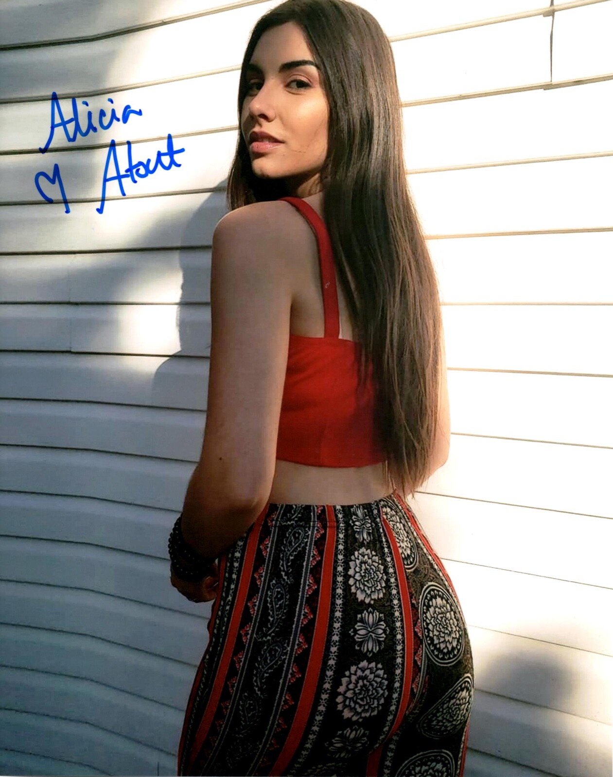 Alicia Atout Signed 8x10 Photo Interview Queen Model Sexy AEW Wrestling ...