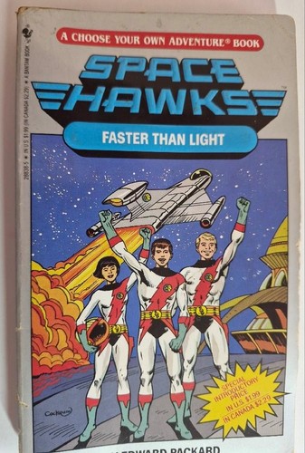 SPACE HAWKS - Faster Than Light by Edward Packard * CYOA Choose Own ...