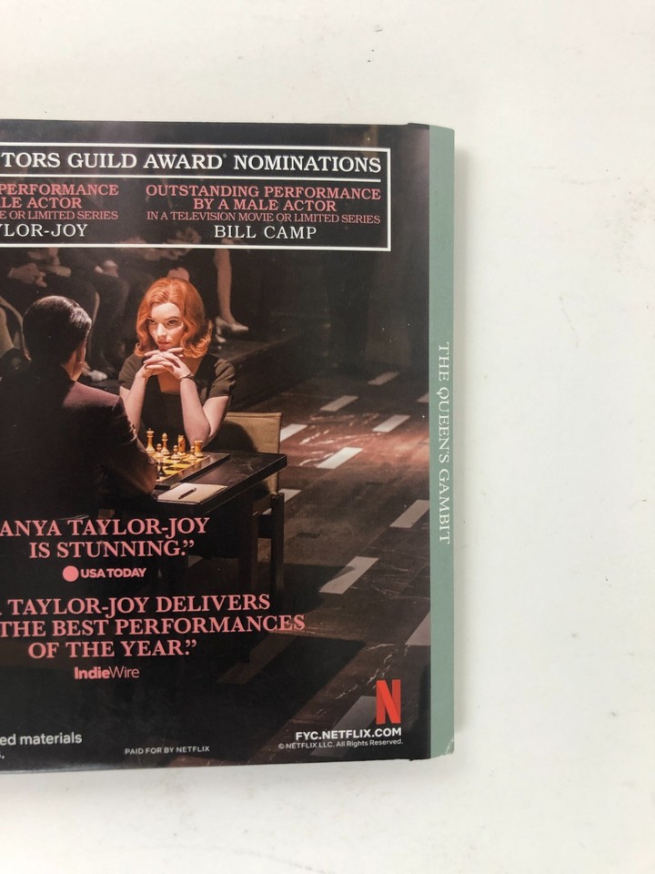 Queens Gambit FYC promo DVD 2-Disc Set Anya Taylor -Joy & Joy Bill Camp ...