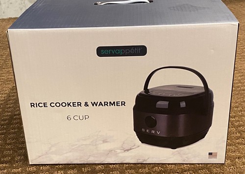 Servappetit 6 Cup Rice Cooker - 8 Settings - Soup, Porridge, Steam ...