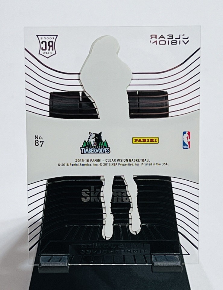 2015-16 Panini Clear Vision Tyus Jones RC #87 Acetate Rookie Card ...