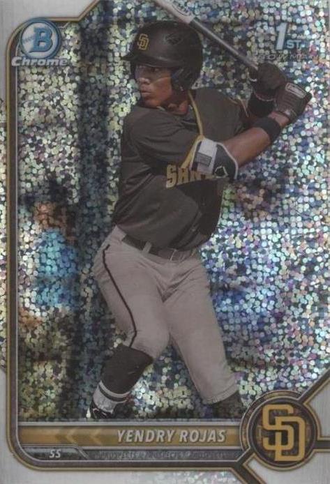 2022 Bowman Chrome - Prospects Yendry Rojas #BCP-178 Speckle Refractor ...