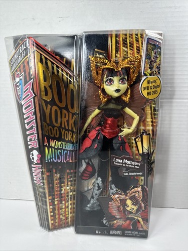 Monster High LUNA MOTHEWS Boo York Gala Ghoulfriends Doll Moth NIB | eBay