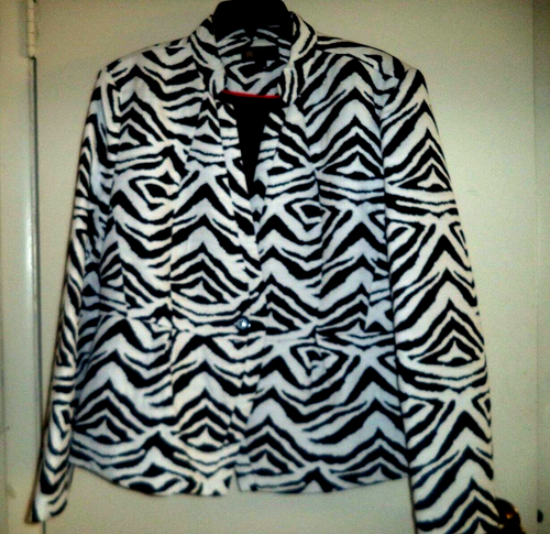 Women's TONI MORGAN, Jacket, Black & White, Size XL | eBay
