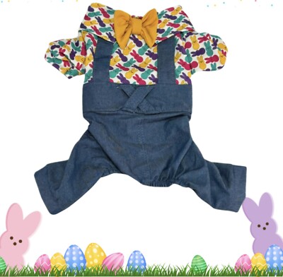 Simply Peeps Dog Pet Overall Handmade XSMALL | eBay