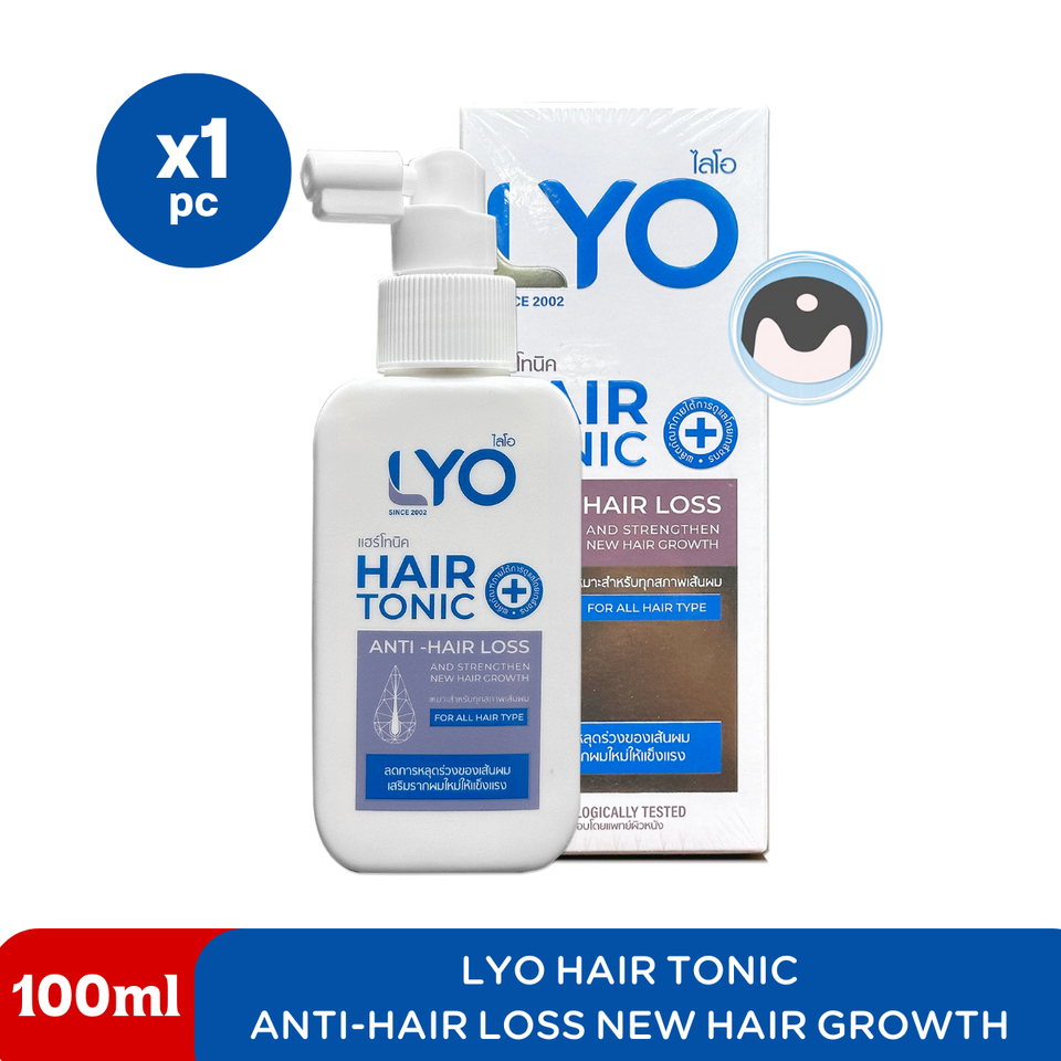 LYO Tonic Hair Growth Serum Natural Herbal Root Treatment Anti Hair ...