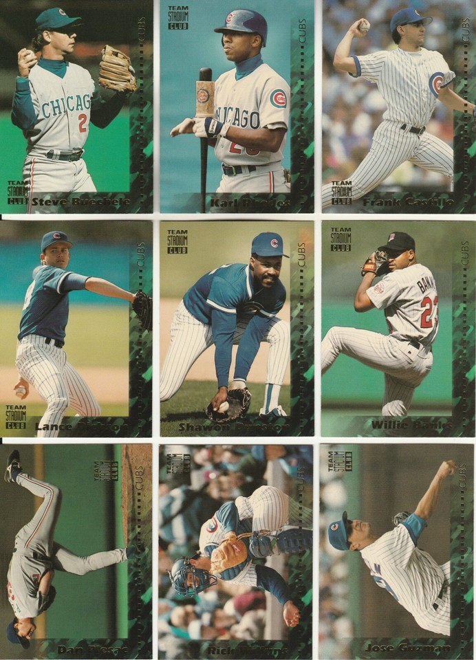 (20) 1994 Stadium Club Team Chicago Cubs (20 Card Team Lot) See Scans ...