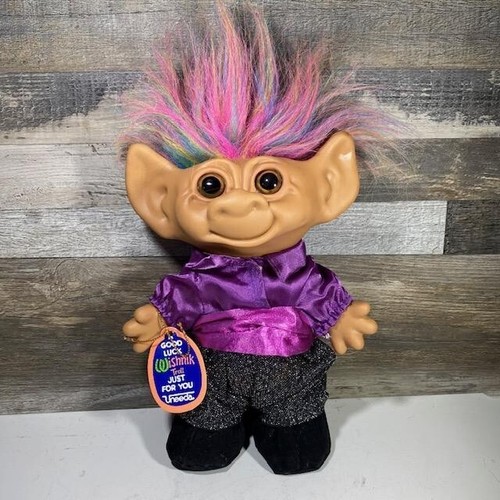 1991 Wishnik Troll Just For You Uneeda Troll with Rainbow Hair | eBay