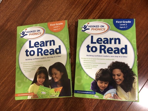 Like New Hooked on Phonics Learn to Read First Grade Set - Level 1 & 2 | eBay